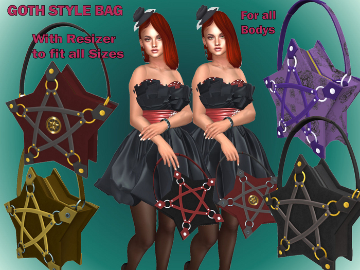 Second Life Marketplace Goth Style Handbag